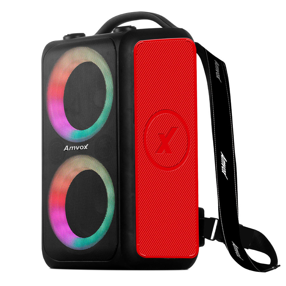 Caixa de Som Amplificada ACA 600 Bagvox Red 600W RMS Amvox | Shopee Brasil