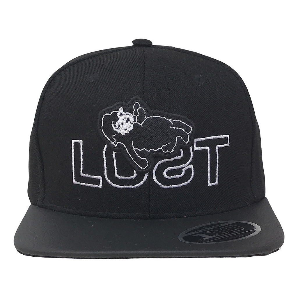 Boné Lost Aba Reta Preto Com Regulagem De Fitão | Shopee Brasil
