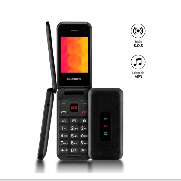 CELULAR MULTILASER P9140 FLIP VITA 3G DUAL BOTÃO SOS | Shopee Brasil