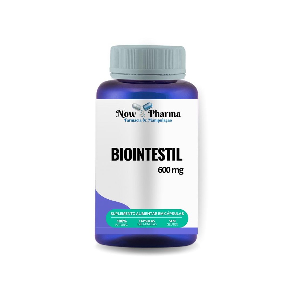 BIOINTESTIL 600MG 60 CAPSULAS NOW PHARMA | Shopee Brasil