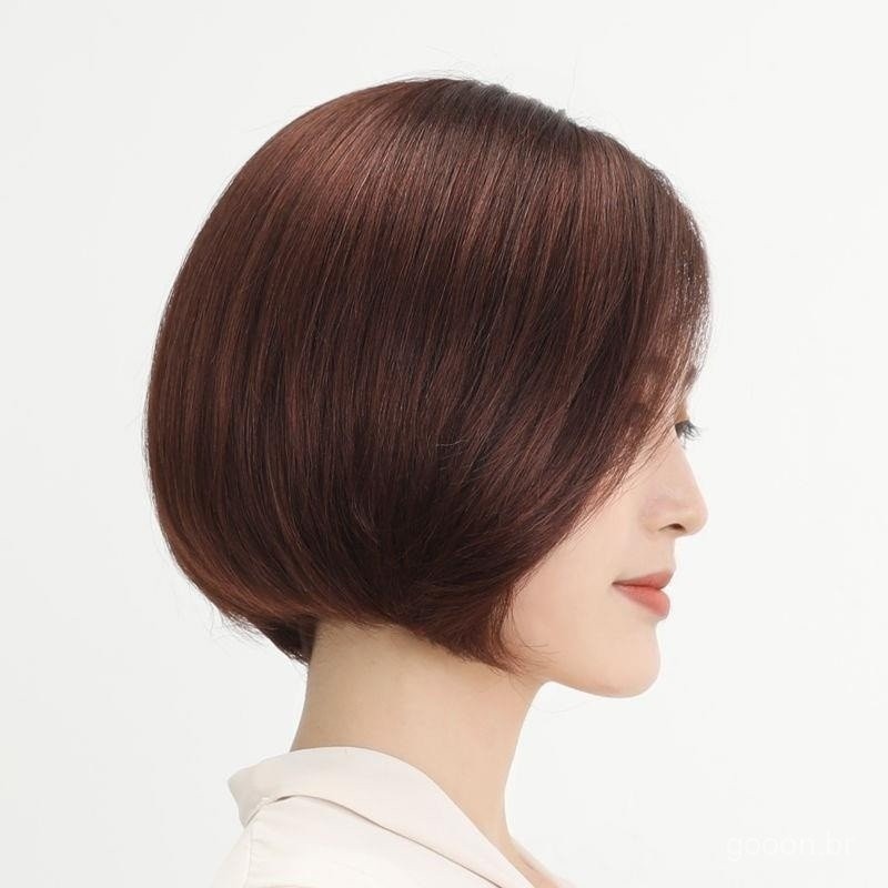 Nova Peruca Curta para Mulheres, Cabelo Sintético Realista, Bob Fofo ...