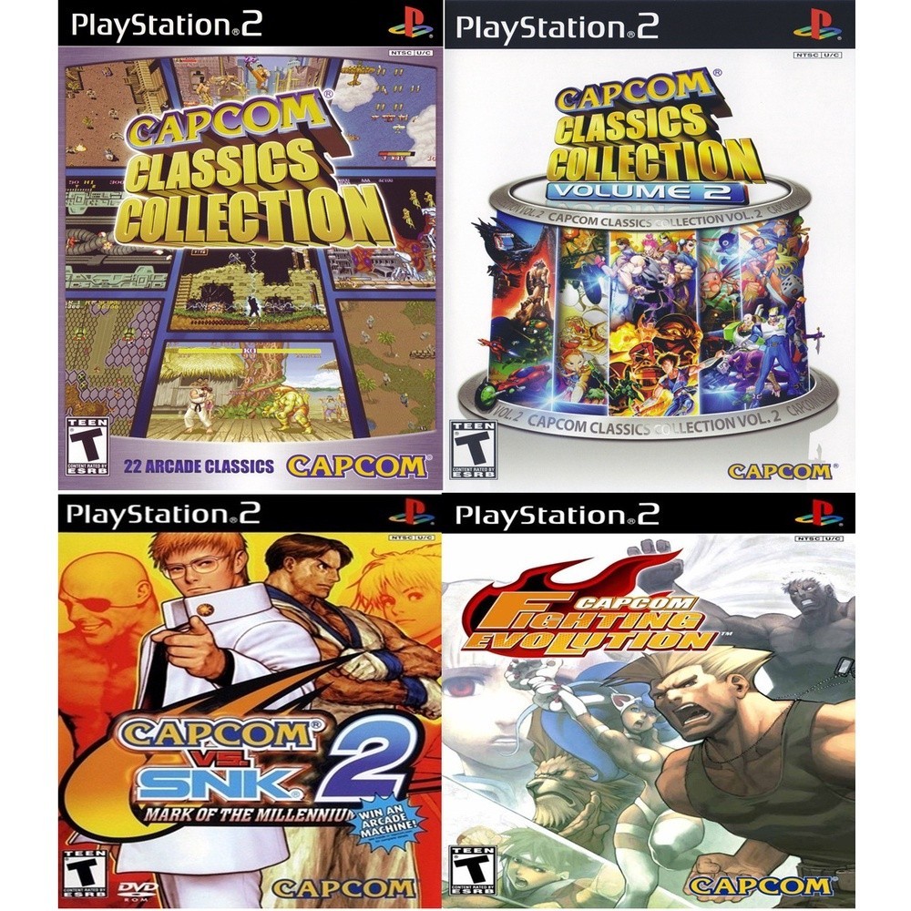 Kit Capcom Classics Collection com 4 Jogos (PS2) | Shopee Brasil