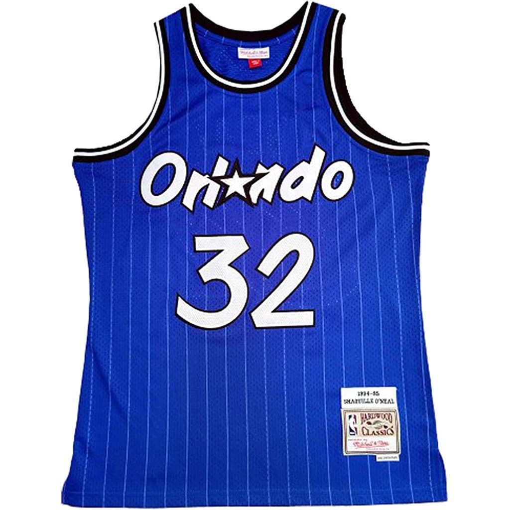 v Orlando Magic # 32 Shaquille O'Neal Men's Penny Hardaway Preto 1994 ...