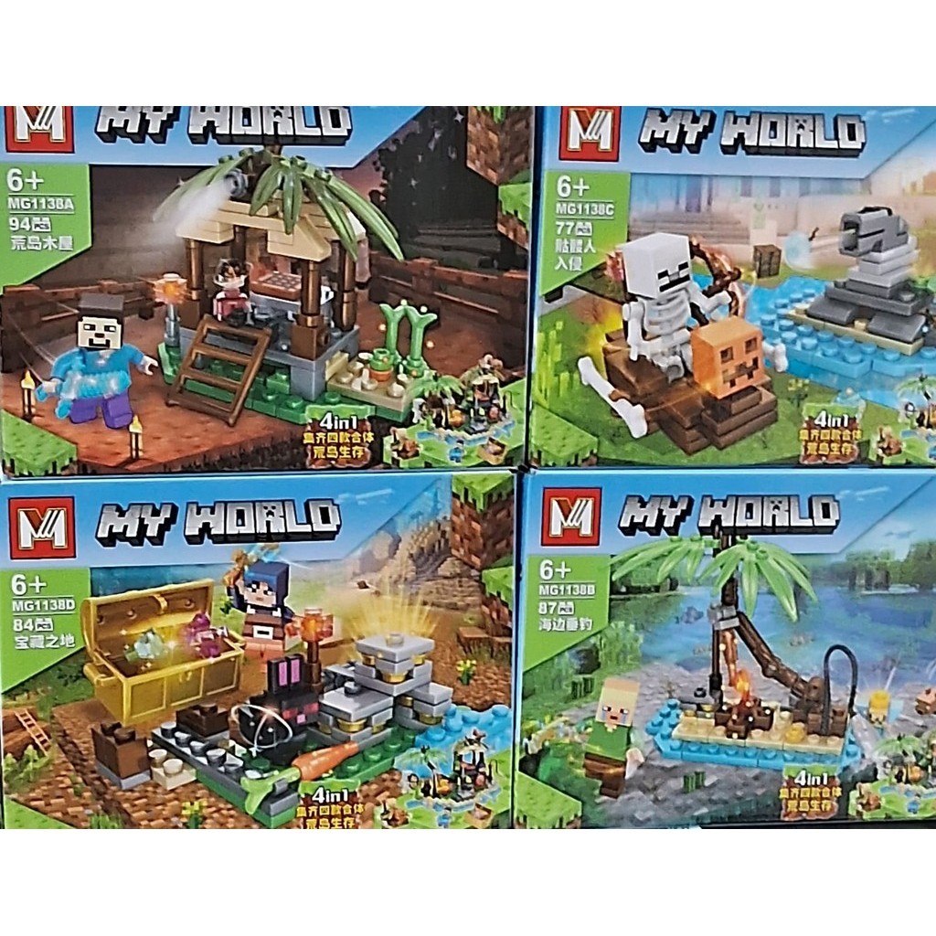 Blocos De Montar My World Minecraft Modelos Escolha O Seu Modelo ...