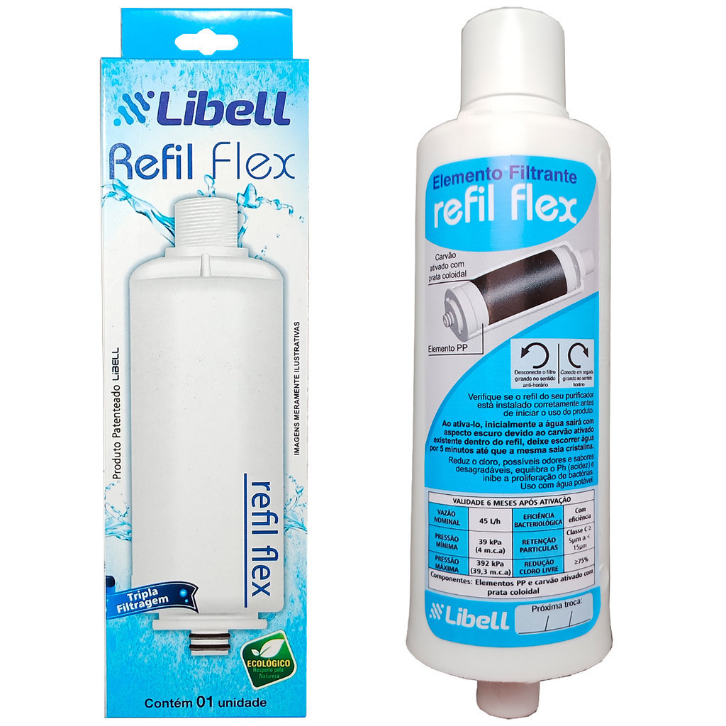 Libell Original Filtro Flex Para Purificador Acquaflex | Shopee Brasil
