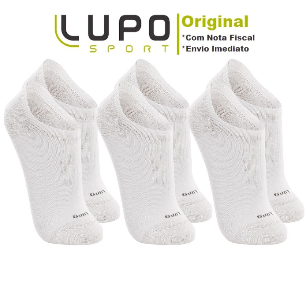 Kit 3 Pares Meia LUPO Soquete Sapatilha Invisível Academia Original | Shopee Brasil