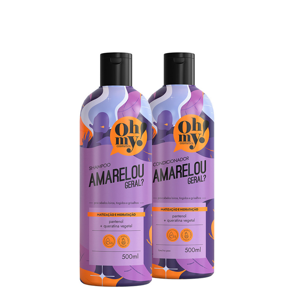 Kit Oh My Shampoo E Condicicionador Amarelou Geral Loiro 500ml | Shopee ...