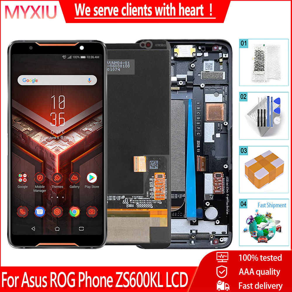 Visor LCD Original ZS600KL De 6,0 " Para Telefone ASUS ROG Z01QD AMOLED ...