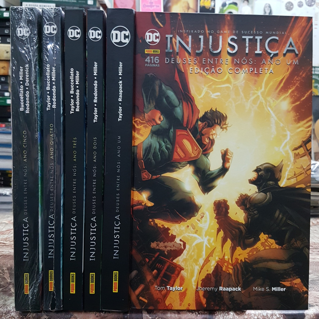 Injustiça Deuses entre Nós Edição Completa com 5 Volumes autor Tom ...