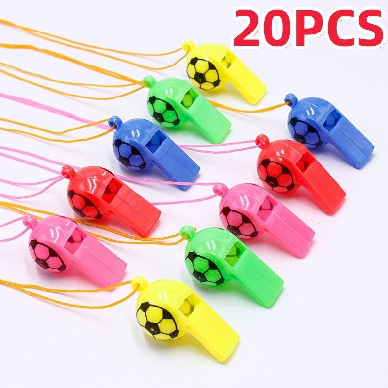 20pcs Copa Do Mundo De Futebol Apito Plástico Smiley Face Árbitro ...