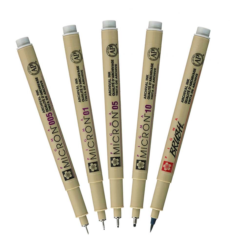 Caneta Nanquim Micron Light Cool Grey - Sakura | Shopee Brasil