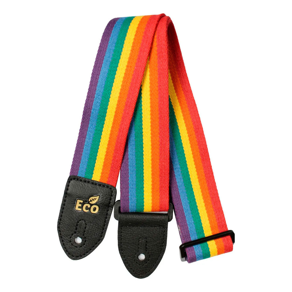 Correia Basso Guitarra Violao Eco Rainbow 03 Colorido | Shopee Brasil