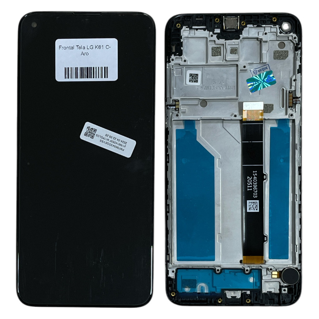 Tela Display Frontal Compatível LG K61 C- Aro Original | Shopee Brasil