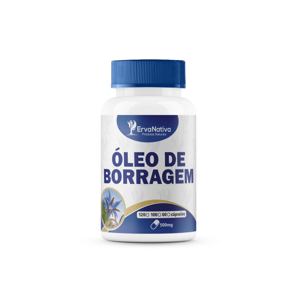 Óleo de Borragem, Fonte de GLA (Ácido Gama Linolênico) 100 Cápsulas ...