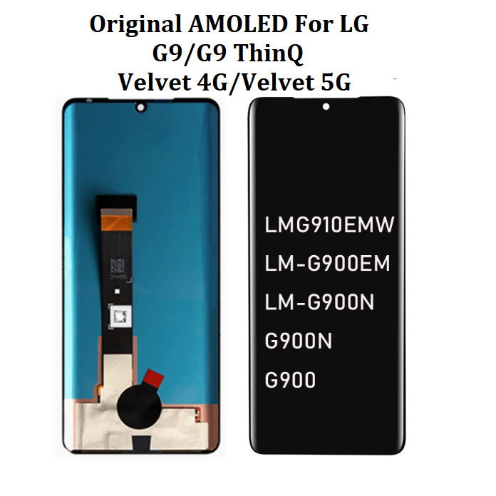 AMOLED Para LG G9 Thinq/G900 Velvet 4G 5G/G910 Display LCD Com Tela ...