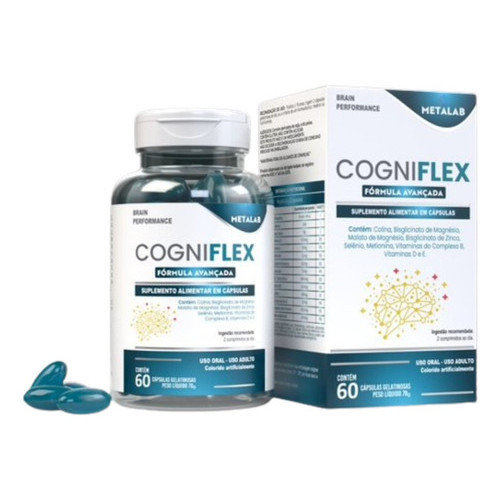 Cogniflex C/60 Caps Colina, Magnésio, Vitaminas = Cogmax | Shopee Brasil