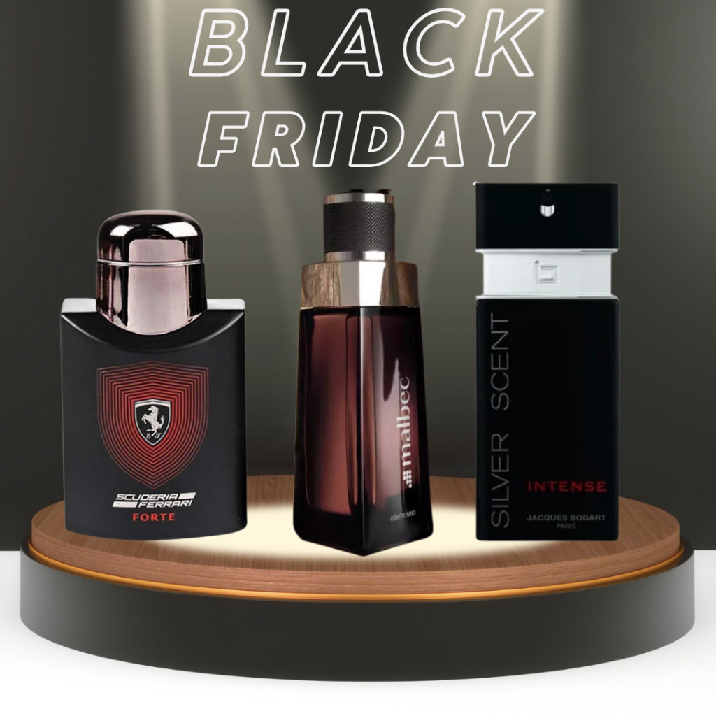 Conjunto de 3 Perfumes ferrari forte, malbec, silver scent Promoção ...