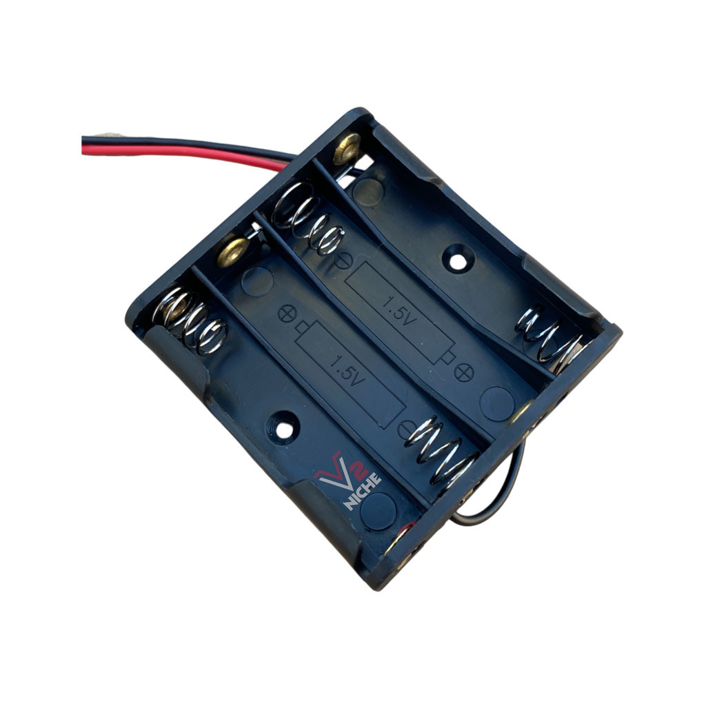 Suporte Porta 4 Pilhas Aaa Case Com Fio Para Arduino Shopee Brasil