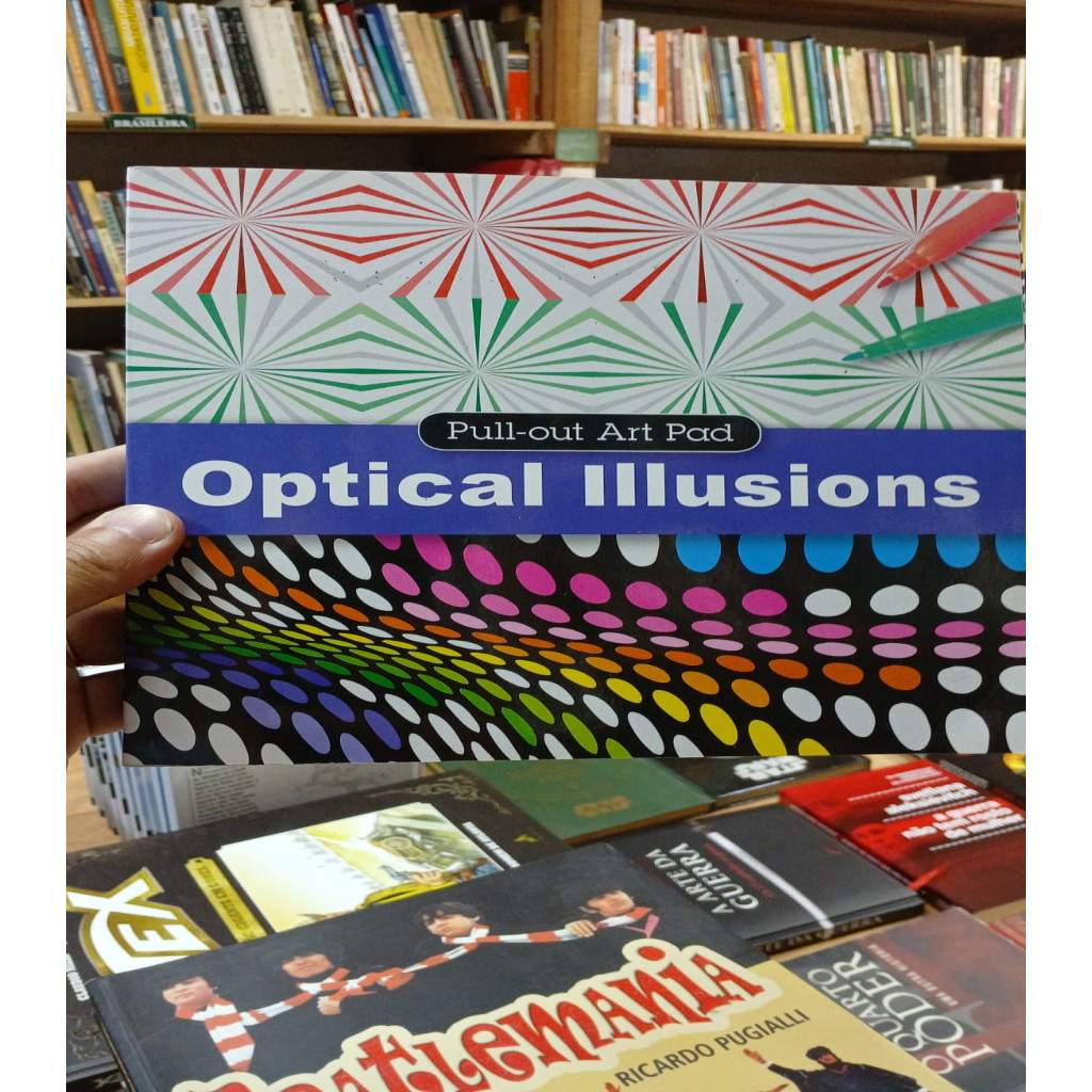 Pull-out art pad Optical Illusions autor Green Android | Shopee Brasil