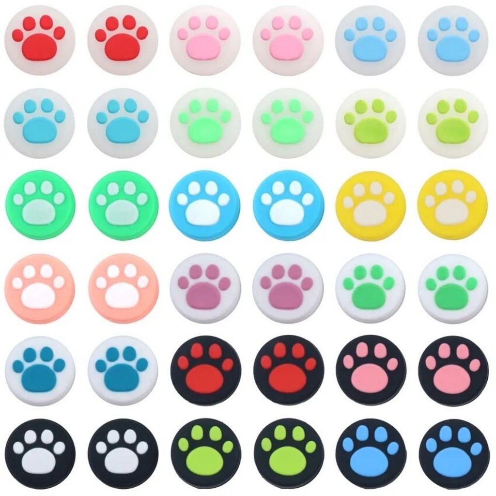 Par de Grip 3D Pata e Patinhas Premium Para Analógico de Controle ...