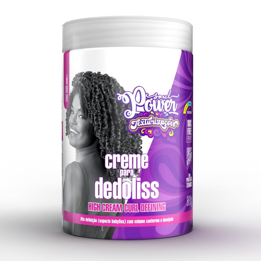 Creme Para Pentear Soul Power Dedo Liss Texturizações High Cream Curl ...