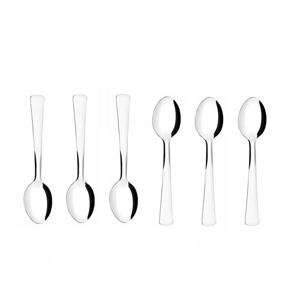 Colher de Cha Jogo 6un Aço Inox Talheres Toronto Restaurante | Shopee ...