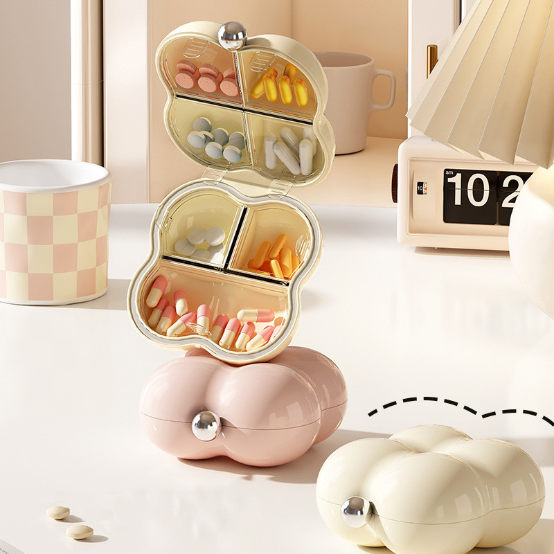 Caixa De Armazenamento De Comprimidos Com 7 Compartimentos , Portátil ...