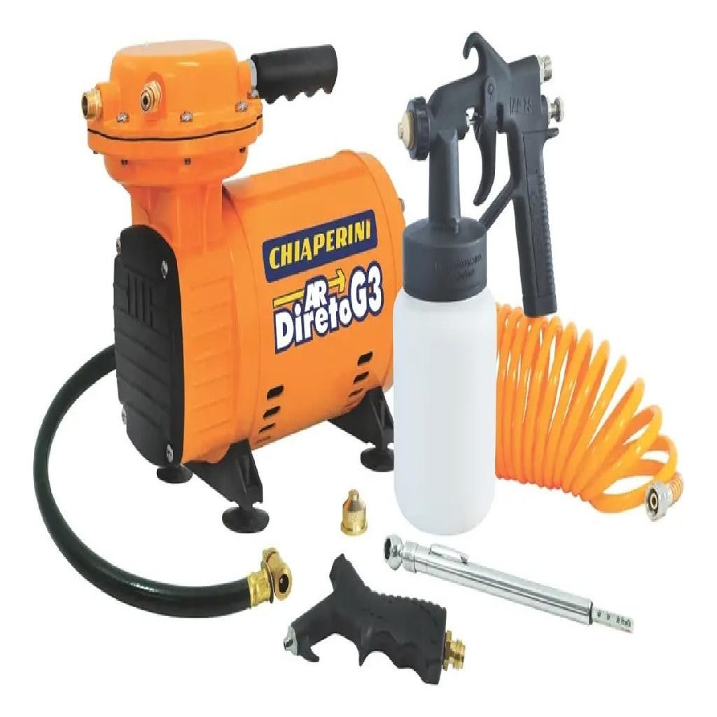 Compressor de Ar Direto Tufão G3 CHIAPERINI 40PSI com Kit Pintura 1/3cv ...