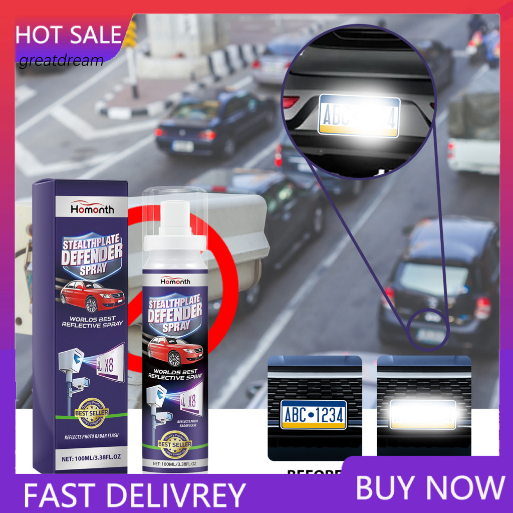 License Plate Number Invisible Spray Car Supplies Stealthguard Privacy ...