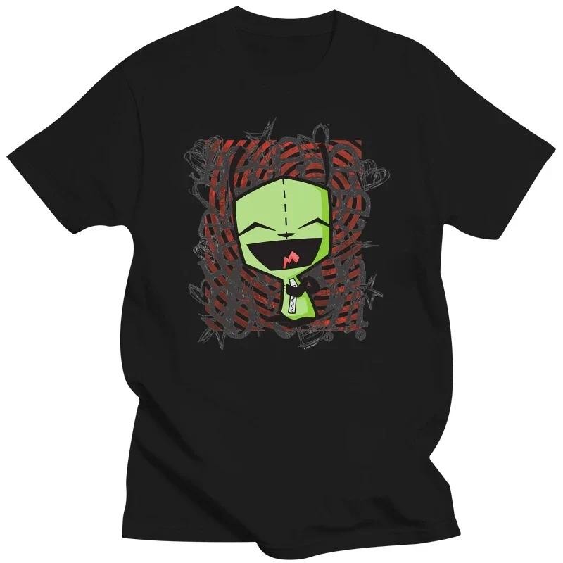 Happy Gir Clássico Hip Hop Camiseta Invader Zim Gaze Membrana Animado ...