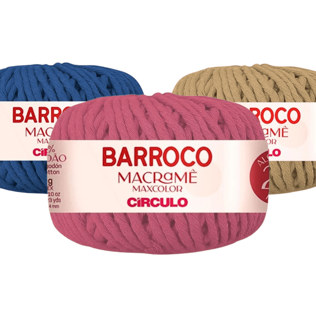 Fio Linha Barroco Macrame 24 Fios Maxcolor Circulo - 113m/400g | Shopee ...