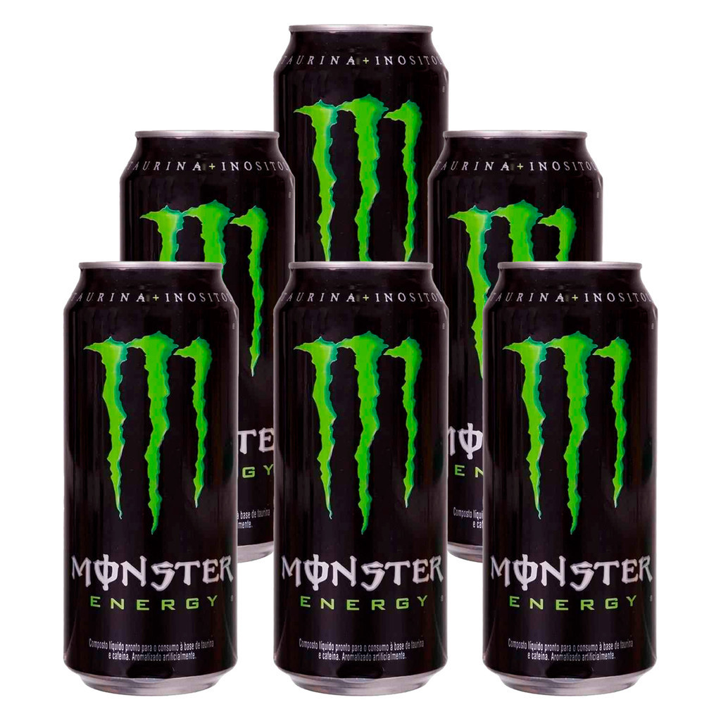 Energético Tradicional Monster Energy 473ml 6 Unidades | Shopee Brasil