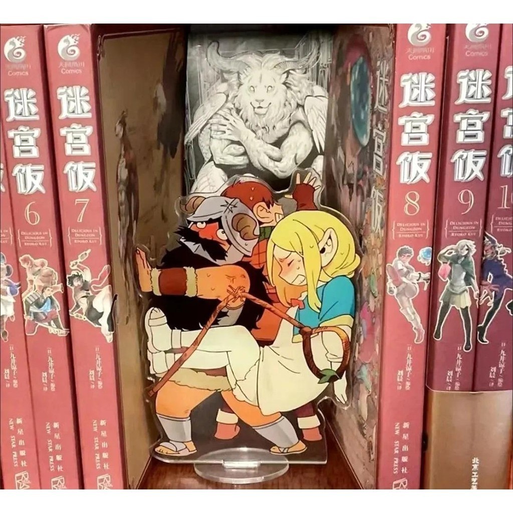 Dungeon Meshi Acrílico Stand Marsilla Senshi Figura Display Delicioso ...