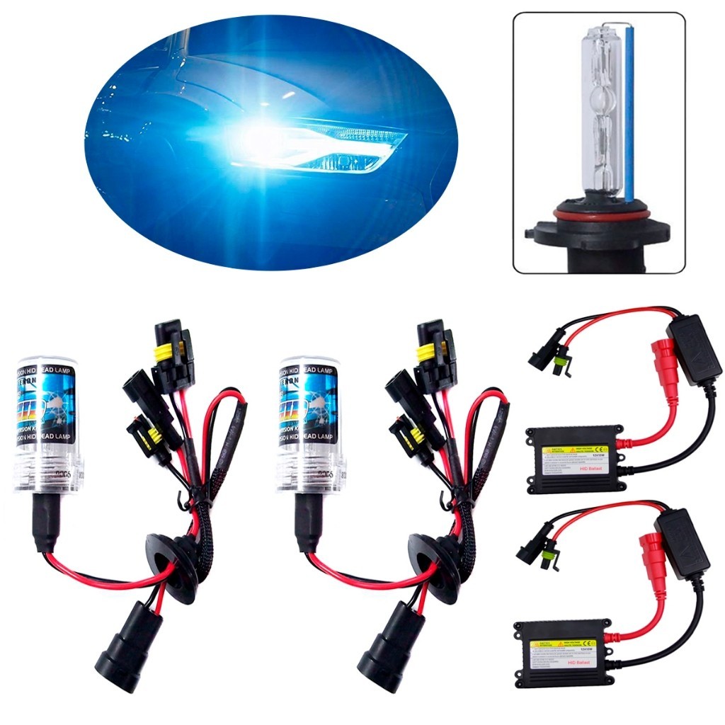 Kit Xenon Com Reator Farol Automotivo Digital Hid H1 H3 H7 8000k Completo | Shopee Brasil