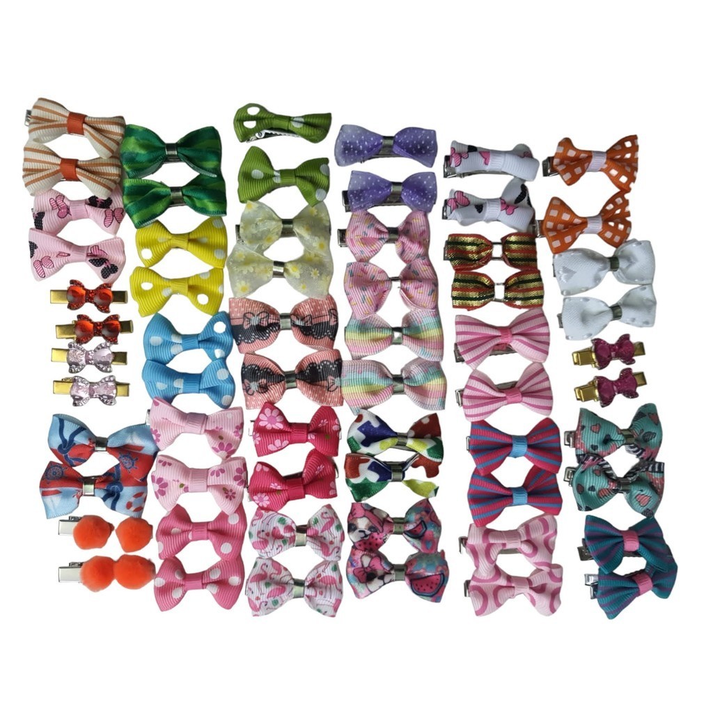 100 Lacinhos Pet Bico Pato Variados Atacado Cachorro Laço | Shopee Brasil