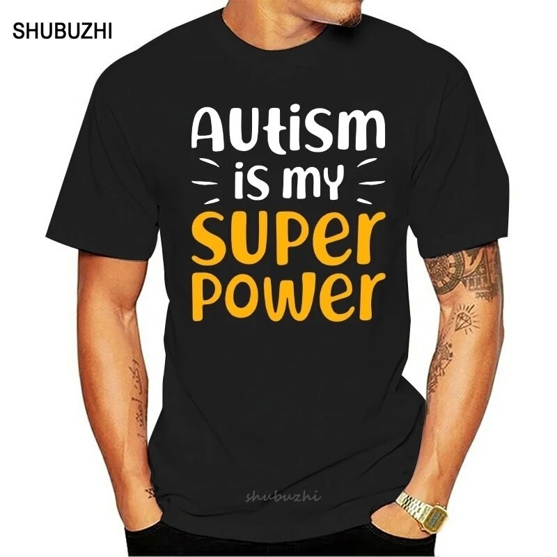 Nova Camiseta Autismo É Minha Superpower-Puzzle Awareness Autistic Hero ...