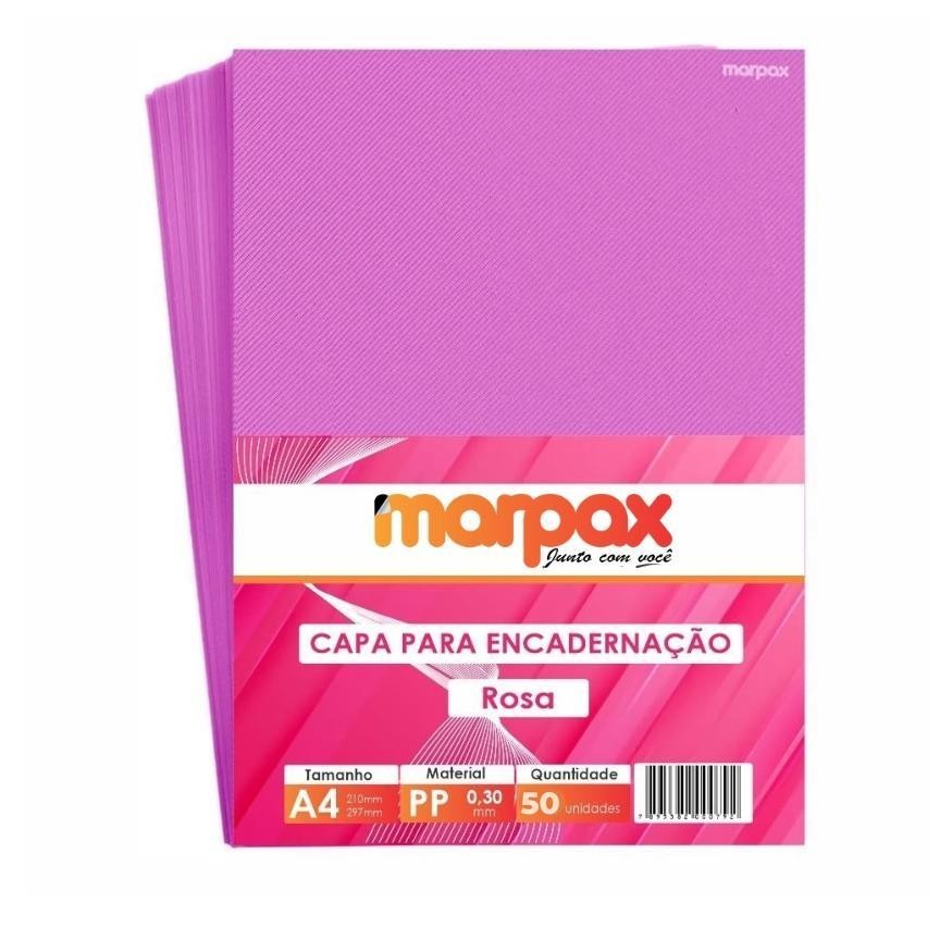 Capa para Encadernação A4 Rosa Line Frente PP 0,30 50un | Shopee Brasil