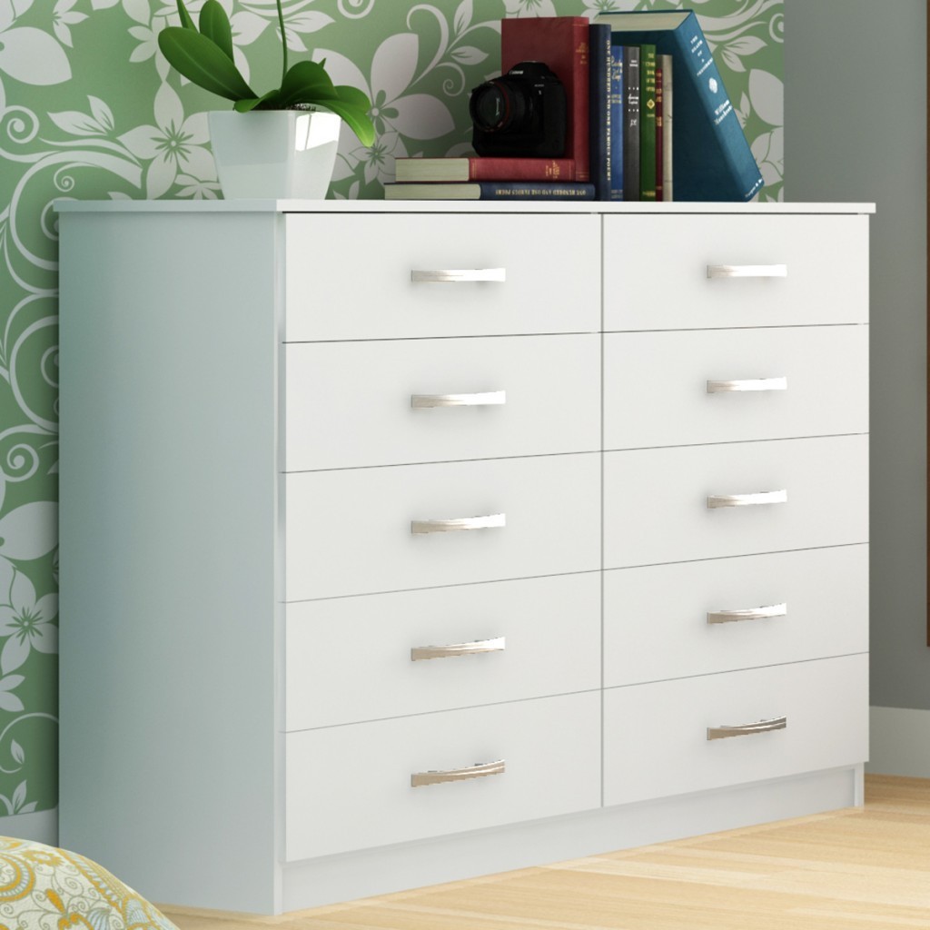 CÔMODA 10 GAVETAS AUSTIN CP0101 BRANCO - EVIDÊNCIA MÓVEIS | Shopee Brasil