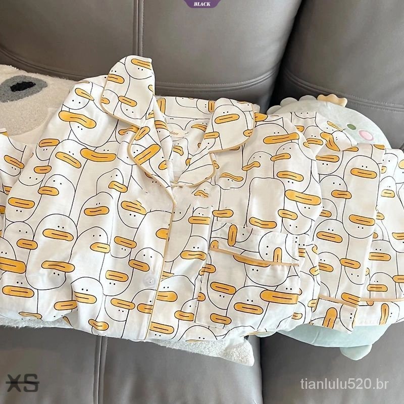Desenhos animados Bonito Pato Fato Feminino Pijama Engraçado Kawaii ...