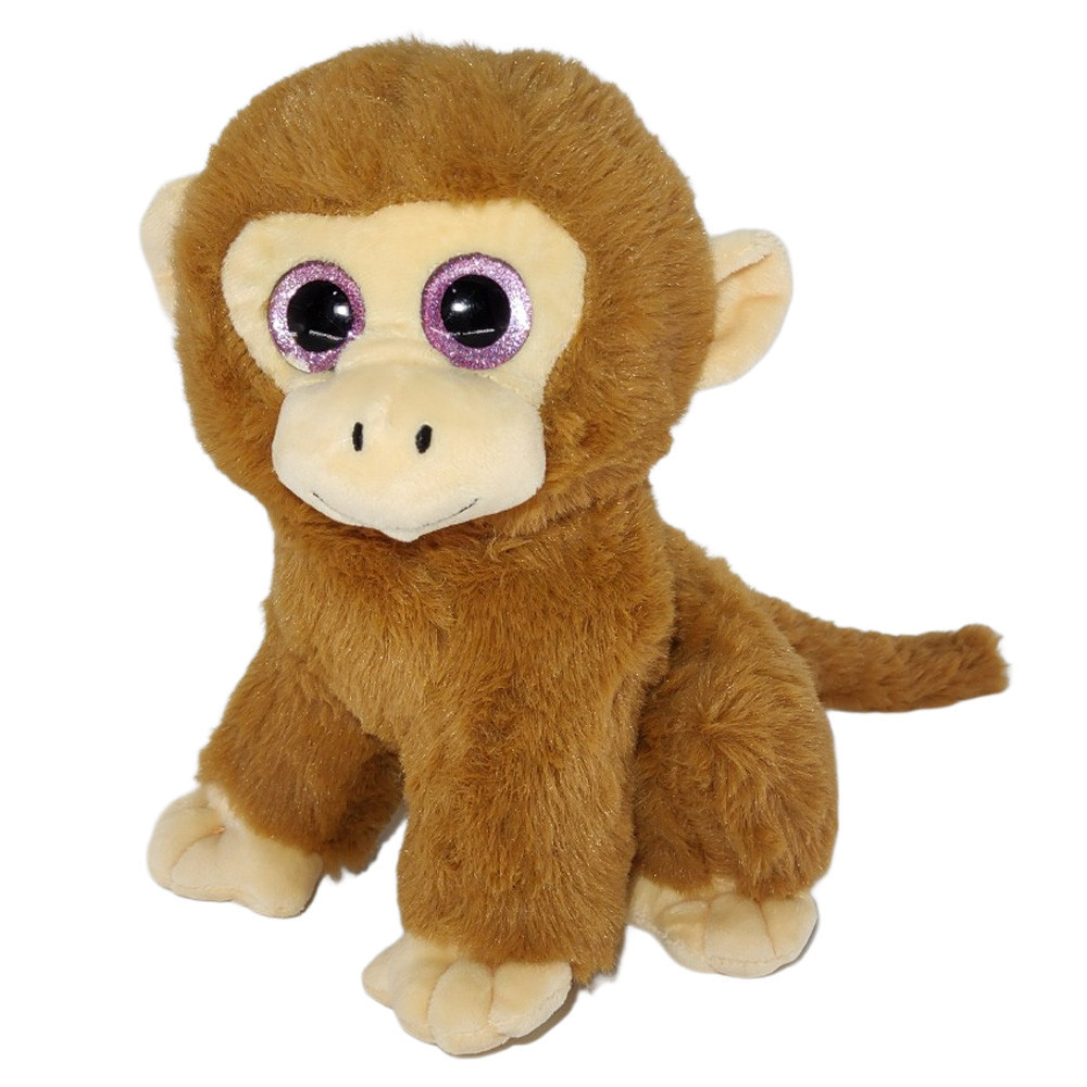 Macaco de Pelúcia Fizzy Toys FC2808 Marrom Claro Cacau | Shopee Brasil