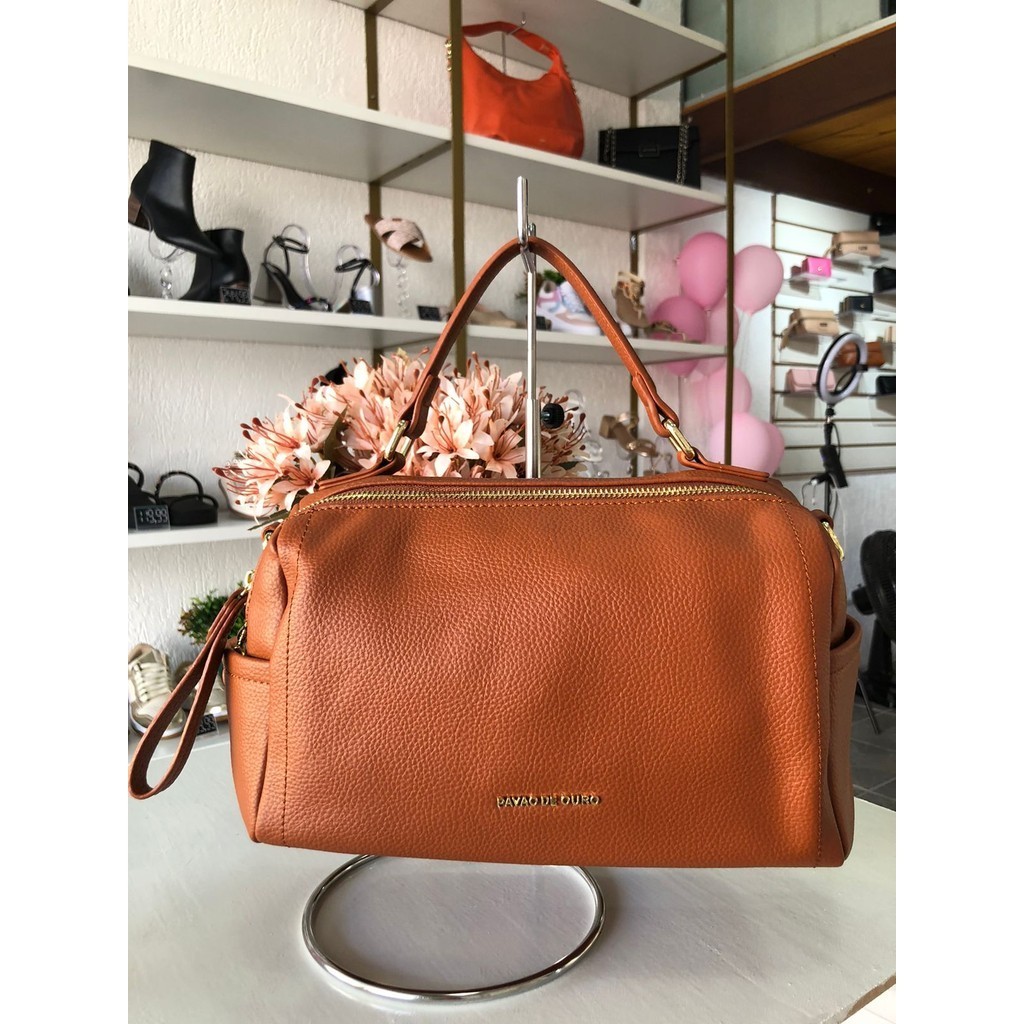 BOLSA MICHELE BAU MARROM FEMININA COM ALÇA TRANSVERSAL | Shopee Brasil