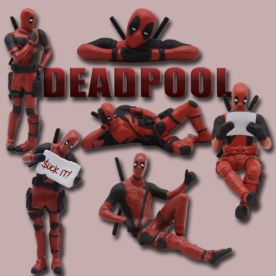 Figura De Ação Da Série Deadpool Super-Herói Sentado Postura Deitada ...