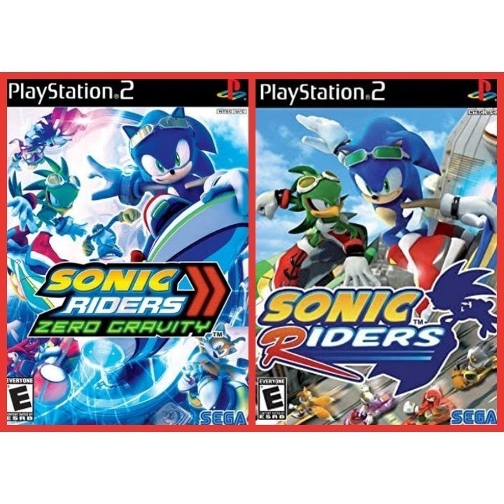 Jogo Ps 2 Sonic Riders E Sonic Riders: Zero Gravity - Ps2 Kit 2 s ...