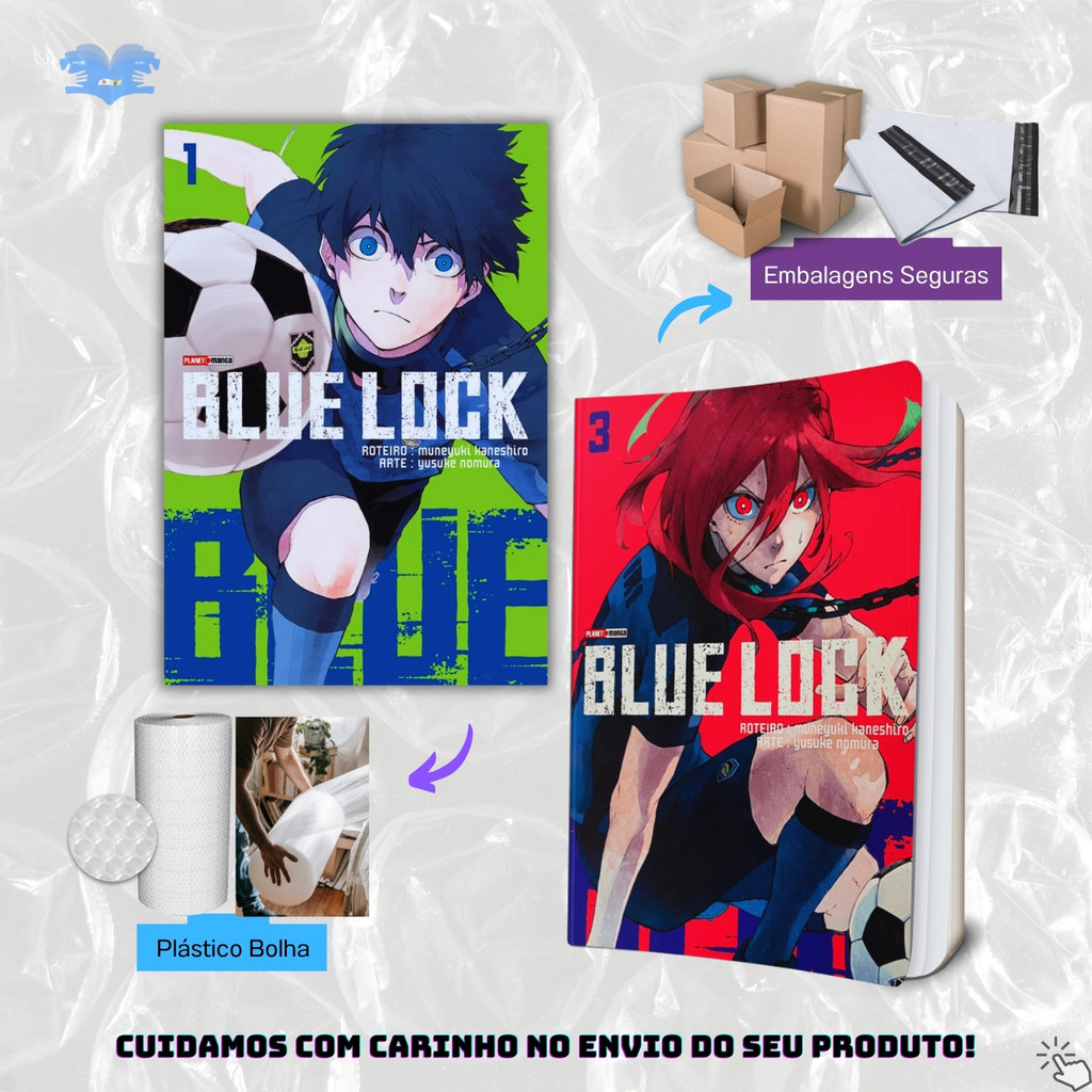 Mangá Blue Lock KIT Vol. 1 ao 3 - Yuusuke Nomura (Português) | Novo e Lacrado | Shopee Brasil