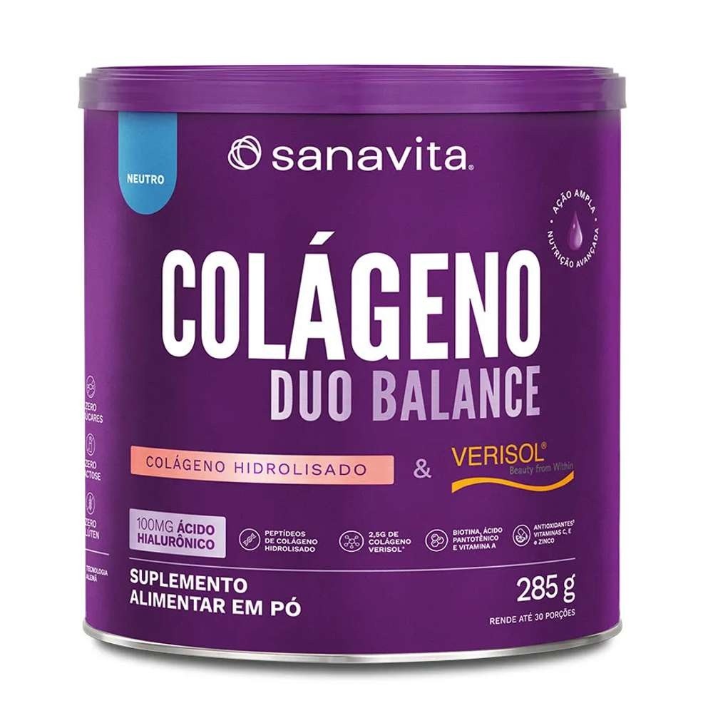 Colágeno Duo Balance Lata 285g - Sanavita | Shopee Brasil