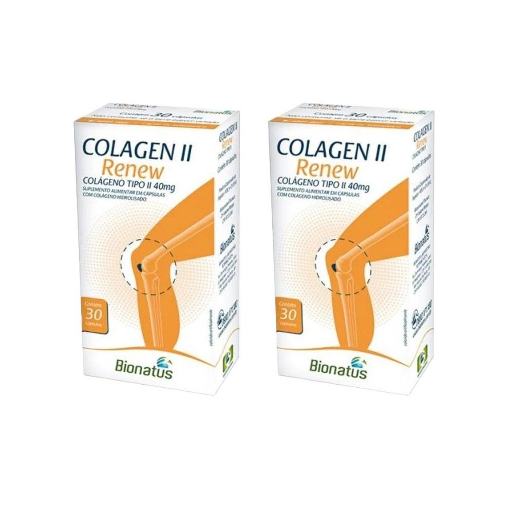 Kit Colagen II Renew Bionatus Com 2 Caixas De 30 Comprimidos Cada ...