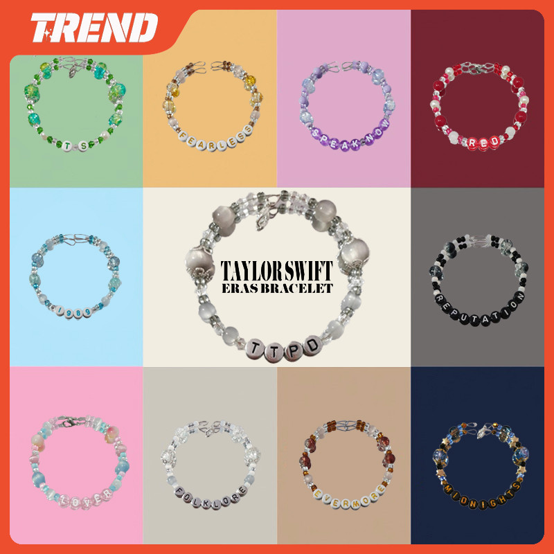 Taylor Swift Eras Bracelet Pulseira Tarlor DIY Pulseiras De Amizade ...