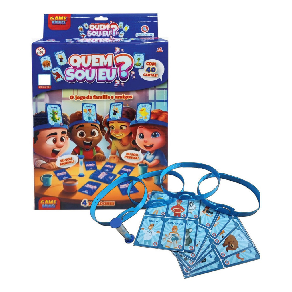 Jogo interativo Divertido Quem sou Eu Com 40 Cartas | Shopee Brasil