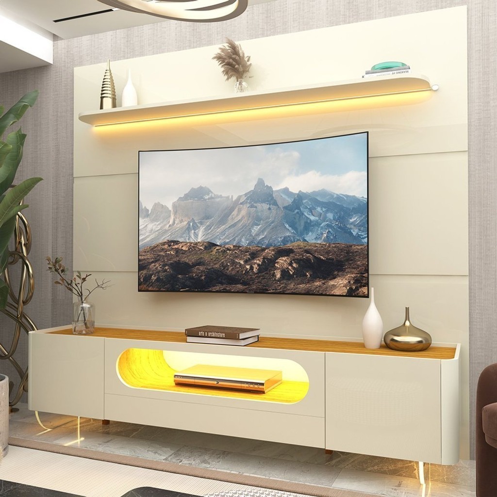 Rack com Painel para Tv até 90 Polegadas 1 Gaveta 2 Portas com Led 1 ...