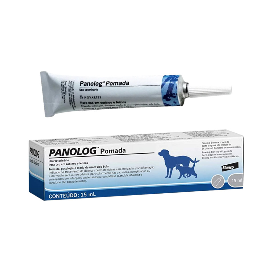 Panalog Pomada Anti-Inflamatória Cães e Gatos Elanco - 15ml | Shopee Brasil